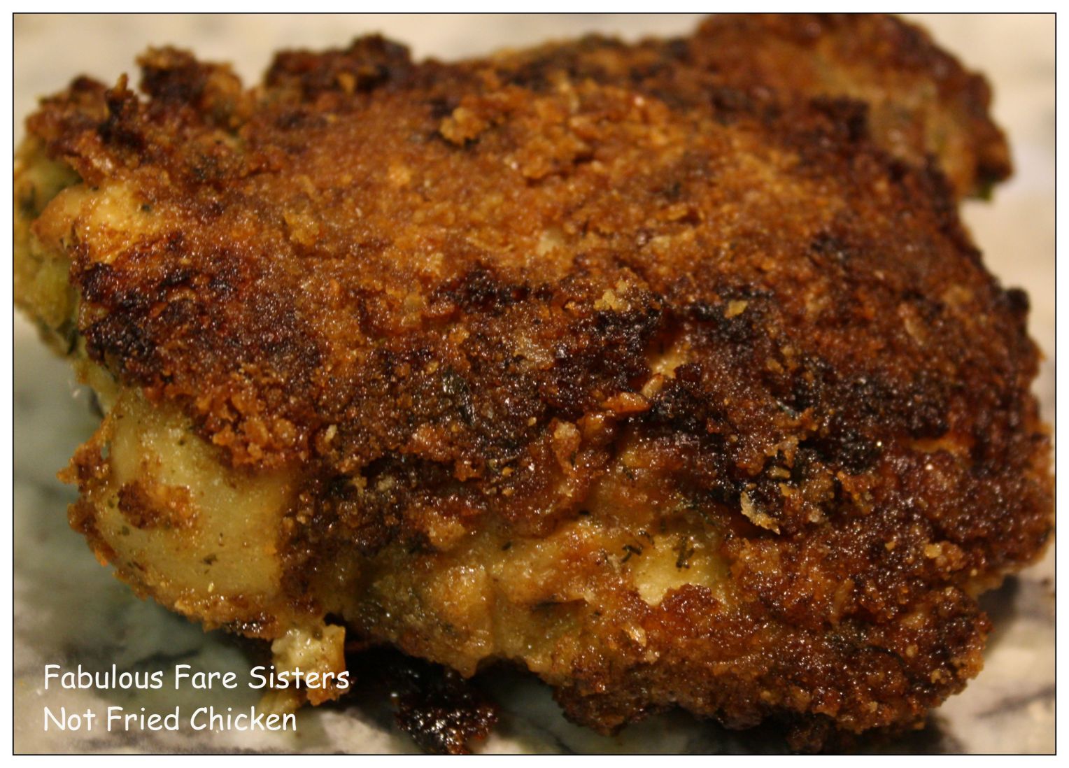 Dijon Mustard & Dill – Not Fried Chicken – Fabulous Fare Sisters