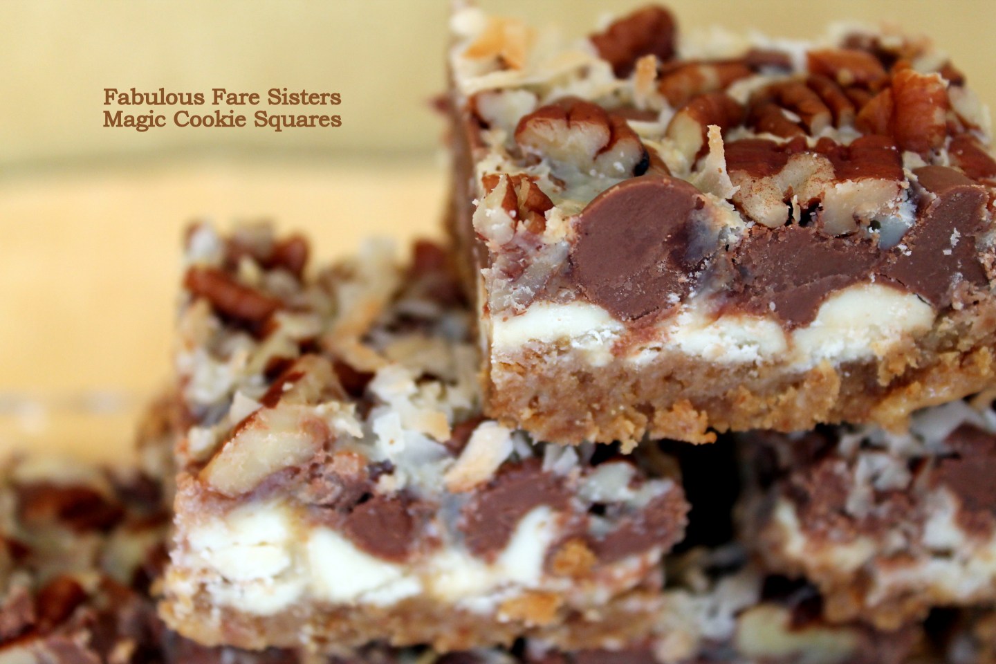 Magic Cookie Squares – Fabulous Fare Sisters