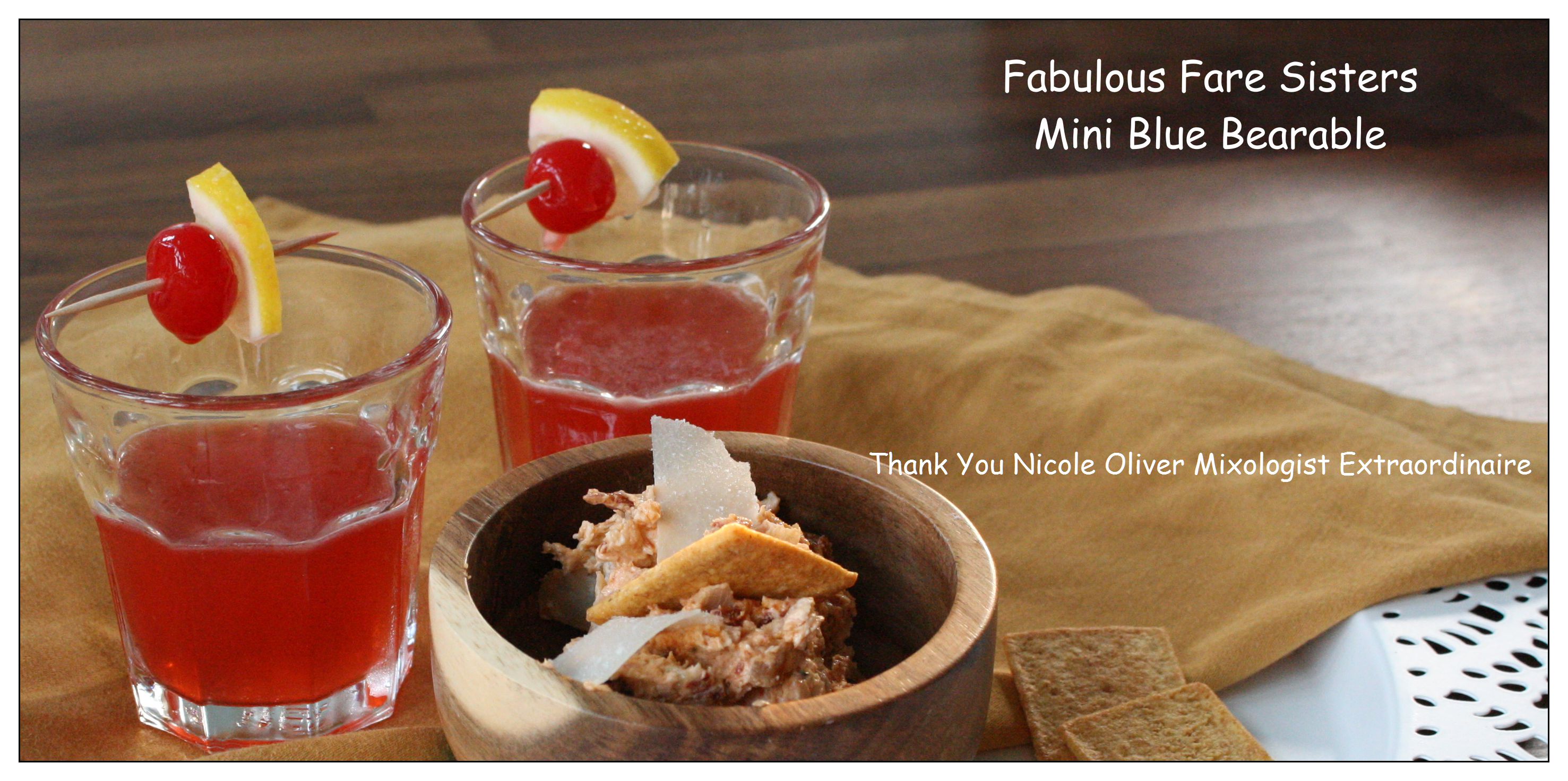 Cocktail Corner: Mini Blue Bearable – Fabulous Fare Sisters